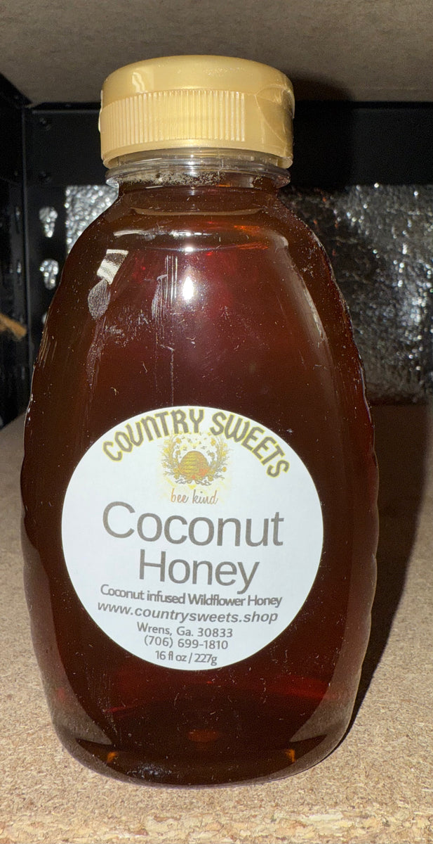 Country Sweets Infused Coconut Honey 16 oz / 1 Ibs – Country Sweets Honey