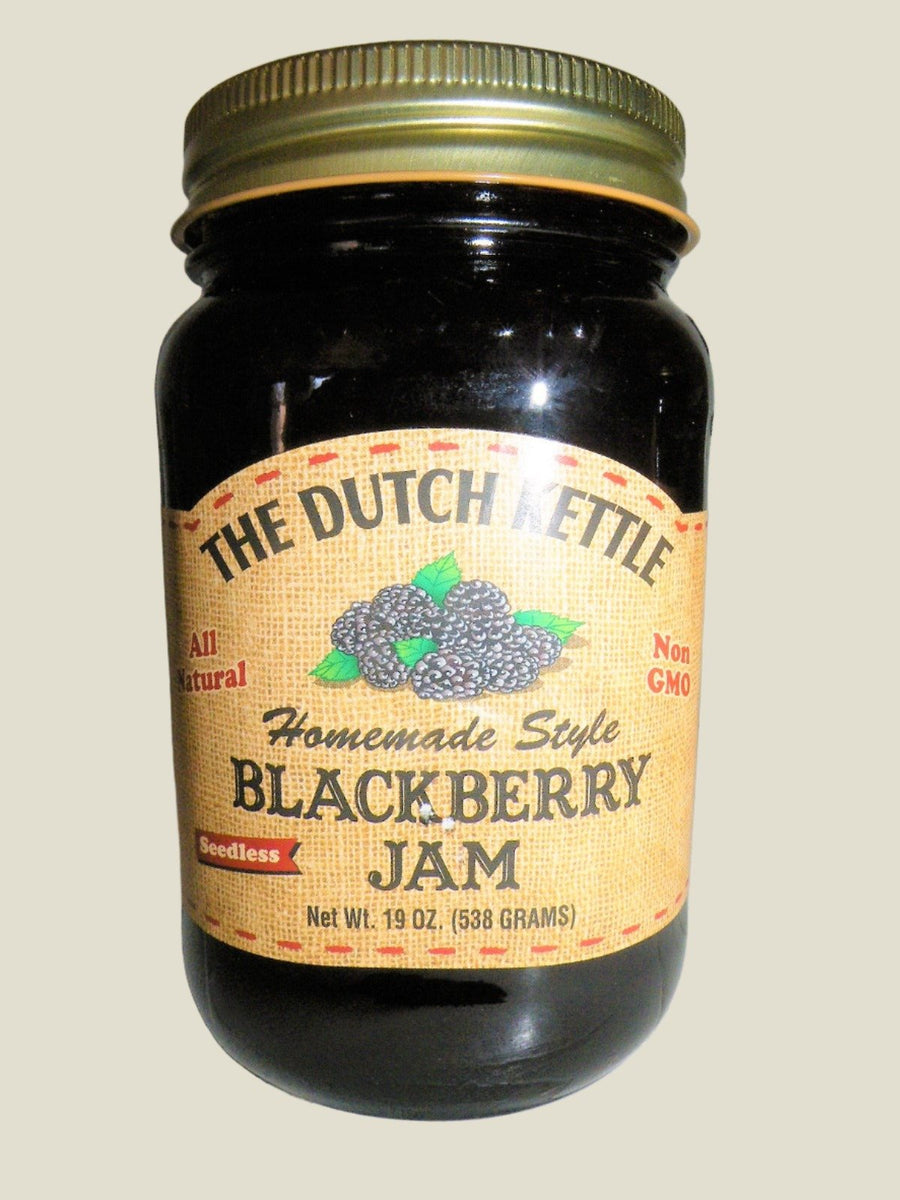Dutch Kettle All-Natural Homestyle Blackberry Seedless Jam 19 oz Jar ...